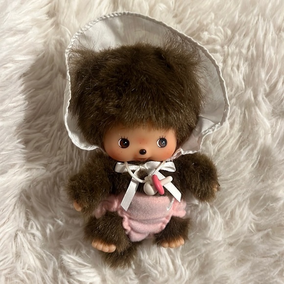 Toys | Rare Vintage Mint Condition Monchichi Baby Girl Monkey | Poshmark